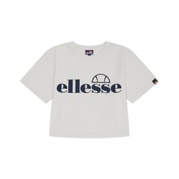 T-Shirt Ellesse "SILO CROPPED TEE", Damen, Gr. 42 (14), wei&szlig; (sanftes wei&szlig;), Obermaterial: 100% Baumwolle, Shirts T-Shirt