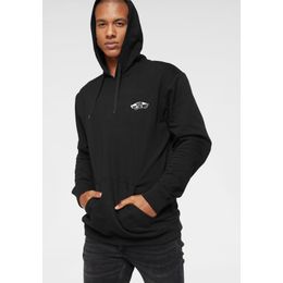 Kapuzensweatshirt Vans "DOUBLE STANDARD PULLOVER", Herren, Gr. L, schwarz, wei&szlig;, Obermaterial: 56% Baumwolle, 44% Polyester, Sweatshirts Kapuzensweatshirt