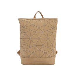 Rucksack SURI FREY "Rucksack SFY SURI Sports Jessy-Lu", Damen, Gr. B/H/T: 37cm x 40cm x 11cm, beige (sand 420), Obermaterial: 60% Polyurethan PU. 40% Polyester PES., Rucks&auml;cke Rucksack