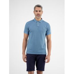 Poloshirt Lerros "Tonal-gestreiftes Poloshirt f&uuml;r Herren", Herren, Gr. XL, blau (crispy blau), 100% Baumwolle, ohne Ausschnitt, Shirts Poloshirt