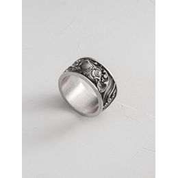 Reytel Ring 'MONEY GRABBING FISH' male Silver size 50