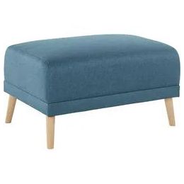 Polsterhocker Home Affaire "Granbo, B: 86 cm", blau (petrol), B:86cm H:45cm T:60cm, 100% Polyester, Hocker, Polsterhocker, passend zur Polsterserie "Granbo", Federkern