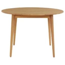 Esstisch OTTO HOME "Toarp", braun (eiche natur, eiche natur, eiche natur), B:110cm H:74cm T:110cm, Tische, Esstisch, Massivholz Eiche Esszimmertisch im Scandi Look, FSC zertifiziert