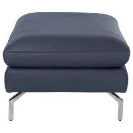 Hocker Calia italia "Dave mit edlem Metallfu&szlig;", blau, B:95cm H:42cm T:68cm, Hocker, Hocker
