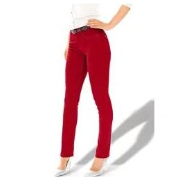Stretch-Jeans Ascari, Damen, Gr. 42, Normalgr&ouml;&szlig;en, rot, 91% Baumwolle, 6% Polyester, 3% Elasthan, unifarben, lang, Jeans, Topseller