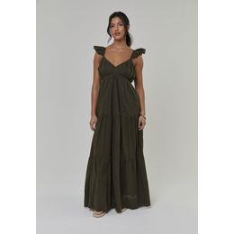 South Beach Kleid Damen Gr&ouml;&szlig;e 36 khaki Winterkleid