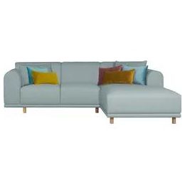 Ecksofa OTTO HOME "Maroon L-Form", blau (petrol), B:285cm H:82cm T:191cm, Struktur (100% Polyester);Struktur grob ( 100% POLYPROPYLEN;Struktur fein ( 100% Polyester), Sofas, Ecksofa, in skandinavischem Design, mit losen Kissen