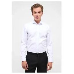 Langarmhemd Eterna "SLIM FIT", Herren, Gr. 40, Extra verl&auml;ngerter Arm, wei&szlig;, Twill, 100% cotton, schmal, Umschlagmanschette, Hemden, NON IRON (b&uuml;gelfrei)