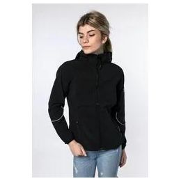 Softshelljacke DEPROC ACTIVE "NIGEL PEAK Women", Herren, Gr. 44L, schwarz, 96% Polyester; 4% Elasthan, mit Gummizug, Jacken Yoga&PilatesBekleidung Sportbekleidung Outdoorbekleidung Softshelljacke &Uuml;bergangsjacke, auch in Gro&szlig;en Gr&ouml;&szlig;en erh&auml;ltlich