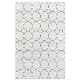 Teppich "Titan Trellis, LAGERR&Auml;UMUNG", beige (elfenbeinfarben, hellgrau), B:152cm H:13mm L:244cm, Polypropylen (PP), MyFlair M&Ouml;BEL & ACCESSOIRES, Teppiche, Teppich, Kurzflor, gewebt, modernes Design, Motiv Kreise