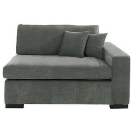 Sofaelement Home Affaire "Skara XXL", grau, B:140cm H:86cm T:130cm, 100% Polyester, Polsterelemente, Modul XXL - zum eigenen Zusammenstellen, Armlehne links/rechts w&auml;hlbar