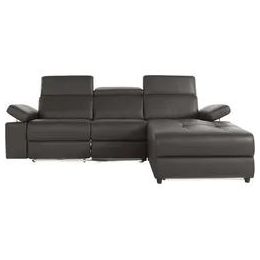 Ecksofa Home Affaire "Kilado, L-Form", braun, B:259cm H:98cm T:163cm, Sofas, Ecksofa, mit Relaxfunktion, verstellbarer Armlehne, Kopfteilverstellung