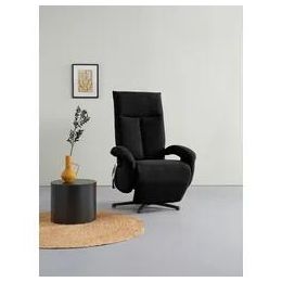 Sit & More TV-Sessel SIT & MORE "Tycoon", schwarz, B:74cm H:112cm T:82cm, 98% Polyester 2% Polyamid, Sessel, wahlweise manuell, mit zwei Motoren oder mit Akku oder mit 2 Motoren