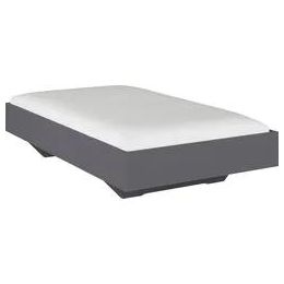 Futonbett Rauch "Phoenix", grau (graumetallic), B:125cm H:41cm L:206cm, Betten, Futonbett, ohne Kopfteil