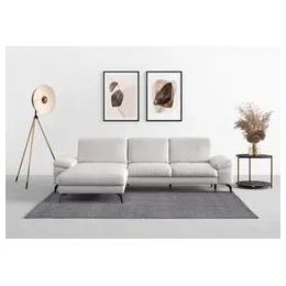 Sit & More Ecksofa SIT & MORE "Cabana L-Form", silber, B:301cm H:84cm T:195cm, 95% Polyester, 5% Polyamid, Sofas, Ecksofa, Recamiere, wahlweise mit Sitztiefen-, Armlehnen- und Kopfteilfunktion