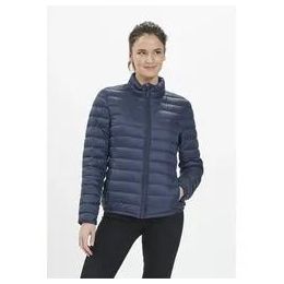 Steppjacke WHISTLER "Tepic W Pro-lite", Damen, Gr. 38, blau (dunkelblau, blau), 100% Nylon, kariert, unifarben, normal, ohne Ausschnitt, Jacken Steppjacke, mit Kinnschutz und kuscheliger Wattierung