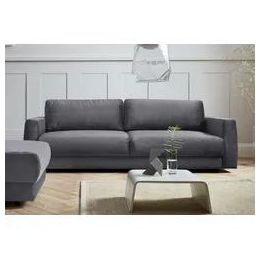 2,5-Sitzer OTTO HOME "Hobro", grau (hellgrau), B:236cm H:80cm T:102cm, Luxus-Microfaser Lederoptik (100% Polyester);Struktur grob (100% Polyester);Samtoptik (100% Polyester), Sofas, in 3 Bezugsqualit&auml;ten in vielen Farben, Design by Morten Georgsen