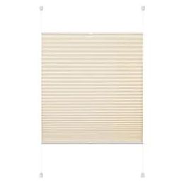 Plissee OTTO HOME "EASYFIX PIA" Gr. 9, beige, B:80cm H:130cm, Obermaterial: 100% Polyester, Plissees, mit patentiertem Tr&auml;gersystem