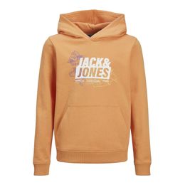 Jack & Jones Jack & Jones Junior Sweatshirt 'Map' Jungen Gr&ouml;&szlig;e 176 gelb / helllila / dunkelorange / wei&szlig;