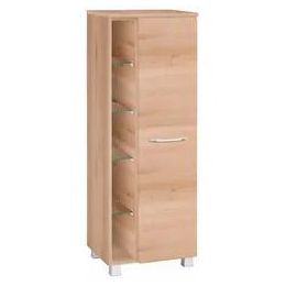 Midischrank Welltime "Portofino", braun (buchefarben), B:45cm H:122cm T:35cm, Schr&auml;nke, Midischrank
