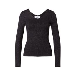 N&uuml;mph N&Uuml;MPH Pullover 'AYELET' Damen Gr&ouml;&szlig;e XXL schwarz / silber