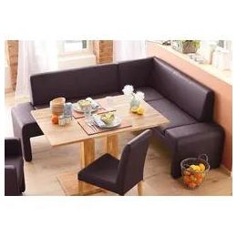 Eckbank Home Affaire "Bologna", braun (braun (montana 1028)), B:200cm H:84cm T:160cm, Sitzb&auml;nke, Eckbank, in 2 Gr&ouml;&szlig;en (langer Schenkel 180 oder 200 cm), verschiedene Qualit&auml;ten