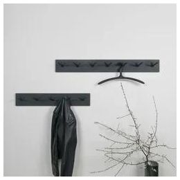 Garderobenhalter SPINDER DESIGN "Pull", schwarz, B:74,5cm H:12,5cm T:10cm, Metall, Garderobenhalter, Metall, Breite 74,5 cm