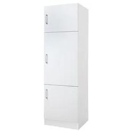 K&uuml;hlumbauschrank KOCHSTATION "KS-Paris", wei&szlig; (wei&szlig;, wei&szlig;), B:60cm H:200cm T:60cm, Schr&auml;nke, Breite 60 cm