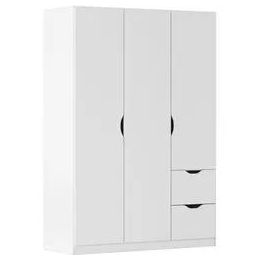 Kleiderschrank Rauch "Freising ger&auml;umiger Schrank Garderobe Schlafzimmerschrank", wei&szlig;, B:136cm H:197cm T:54cm, Holzwerkstoff, Schr&auml;nke, Kleiderschrank, mit Griffmulden und Schubk&auml;sten OTTO ́s Chois TOP PRODUKT