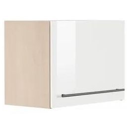 Klapph&auml;ngeschrank Optifit "Bern", wei&szlig; (wei&szlig; hochglanz, akaziefarben), B:60cm H:44,8cm T:34,9cm, Schr&auml;nke, Breite 60 cm, 1 Klappe inkl. D&auml;mpfer, mit Metallgriff