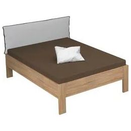 Futonbett Rauch "Aditio", braun (struktureichefarben hell), B:146cm H:107cm L:208cm, Betten, Futonbett, Kopfteil Webstoff mit abgesetztem Keder