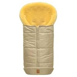 Fu&szlig;sack HEITMANN FELLE "Eisb&auml;rchen - Lammfell Winterfu&szlig;sack - Premium Qualit&auml;t", Kinder, beige, Polyester, Fu&szlig;s&auml;cke Fu&szlig;sack, mit echtem Lammfell, f&uuml;r Kinderwagen & Buggy, 6 Gurtschlitze, waschbar