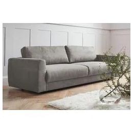 2,5-Sitzer OTTO HOME "Hobro", grau, B:236cm H:80cm T:102cm, Luxus-Microfaser Lederoptik (100% Polyester);Struktur grob (100% Polyester);Samtoptik (100% Polyester), Sofas, in 3 Bezugsqualit&auml;ten in vielen Farben, Design by Morten Georgsen