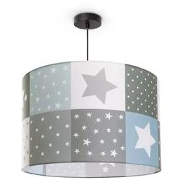Paco Home Pendelleuchte "Cosmo 345", schwarz, 1, &Oslash; 45,5cm H: 27cm, Leuchten, Kinderlampe Deckenlampe LED Kinderzimmer Lampe Sternen Motiv E27, Pendelleuchte