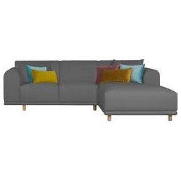 Ecksofa OTTO HOME "Maroon L-Form", grau, B:285cm H:82cm T:191cm, Struktur (100% Polyester);Struktur grob ( 100% POLYPROPYLEN;Struktur fein ( 100% Polyester), Sofas, Ecksofa, in skandinavischem Design, mit losen Kissen