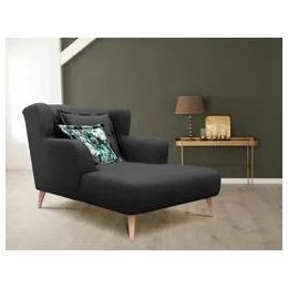 Loveseat Home Affaire "Baggio Kuschel Mega Lounge Big Sessel", grau (anthrazit), B:101cm H:99cm T:152cm, 100% Polyester, Sessel