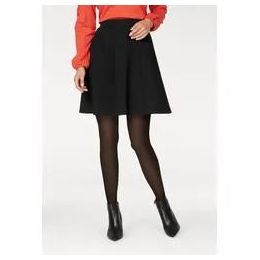 Jerseyrock Aniston SELECTED, Damen, Gr. 40, schwarz, Jersey, Obermaterial: 60% Polyester, 35% Viskose, 5% Elasthan, unifarben, figurumspielend kniefrei, R&ouml;cke, mit Struktur
