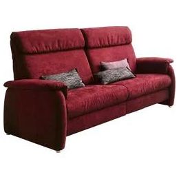 2-Sitzer Home Affaire "Turin", rot, B:155cm H:107cm T:97cm, Sofas, mit motorischer Relaxfunktion, auch in Leder