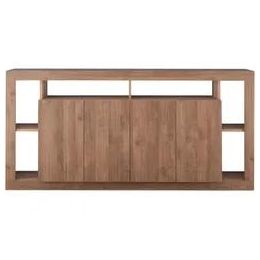 Sideboard Home Affaire "Rimini", braun (mercure nb holzstruktur), B:210cm H:102cm T:42cm, Sideboards, Sideboard, Breite 210 cm