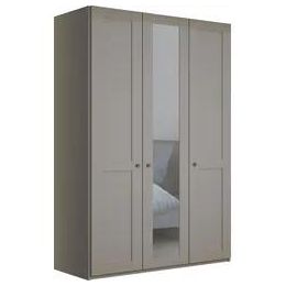 Kleiderschrank Wiemann "G&ouml;teborg, mit 95 &Ouml;ffnungswinkel, Made in Germany", grau (kieselgrau, dekor, kristallspiegel), B:148,4cm H:216cm T:58cm, Glas, Holzwerkstoff, Schr&auml;nke, Kleiderschrank, inkl. Spiegel und T&uuml;rend&auml;mpfung, moderner Landhausstil