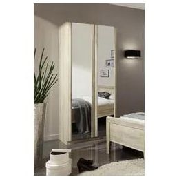 Kleiderschrank Wiemann "Meran", beige (eiche, s&auml;gerau), B:99,4cm H:196cm T:58cm, Holzwerkstoff, Schr&auml;nke, Kleiderschrank