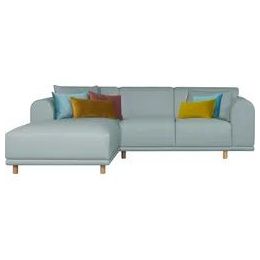 Ecksofa OTTO HOME "Maroon L-Form", blau (petrol), B:285cm H:82cm T:191cm, Struktur (100% Polyester);Struktur grob ( 100% POLYPROPYLEN;Struktur fein ( 100% Polyester), Sofas, Ecksofa, in skandinavischem Design, mit losen Kissen