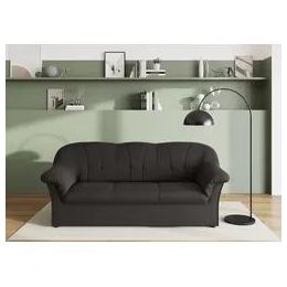 3-Sitzer DOMO collection "Pegnitz f&uuml;r kleine R&auml;ume, Breite 185cm", braun (espresso), B:185cm H:82cm T:82cm, 92% Polyester, 8% Nylon, Sofas, zeitlos, elegante Armlehnen, komfortabel