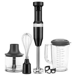 KitchenAid Stabmixer "5KHBV83EBM SCHWARZ MATT", schwarz (matt, schwarz), B:9,05cm H:41,4cm T:6,35cm, Mixer