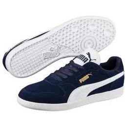 Sneaker Puma "ICRA TRAINER SD", Damen, Gr. 45, blau (peacoat, Puma wei&szlig;), Leder, Schuhe Sneaker, aus Leder, atmungsaktiv, mit SOFTFOAM+ D&auml;mpfung