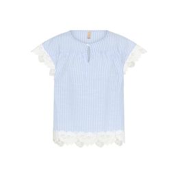 Culture Bluse 'CUtraver' Damen Gr&ouml;&szlig;e XXL pastellblau / wei&szlig;