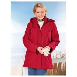 Outdoorjacke Classic Basics, Damen, Gr. 44, rot, 100% Polyester, unifarben, figurumspielend, Jacken Outdoorjacke