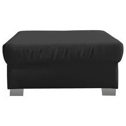 Hocker DOMO collection "Star", schwarz, B:90cm H:41cm T:60cm, NaturLederBitte beachten Sie, dass Lederbez&uuml;ge mehr N&auml;hte aufweisen als Stoffbez&uuml;ge;Struktur (90% Polyester und 10% Polyacryl);Softlux-Kunstleder;Primabelle-Microfaser, Hocker, Polsterhocker