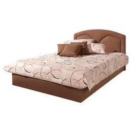Polsterbett, braun, B:112cm L:212cm, Bezug Bett: Microfaser (100% Polyester);Bonnell-Federkernmatratze: 51% Polypropylen, 39% Polyester und 10% Baumwolle;Kaltschaummatratze: 100% Polyester, Bezug abnehm- und waschbar bis 60C, Westfalia Schlafkomfort, Betten, Polsterbett, inkl. Bettkasten bei Ausf&uuml;hrung mit Matratze