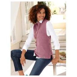 Pullunder Casual Looks "Pullunder", Damen, Gr. 46, rosa (altrosa), 50% Baumwolle, 50% Polyacryl, unifarben, Pullover Pullunder